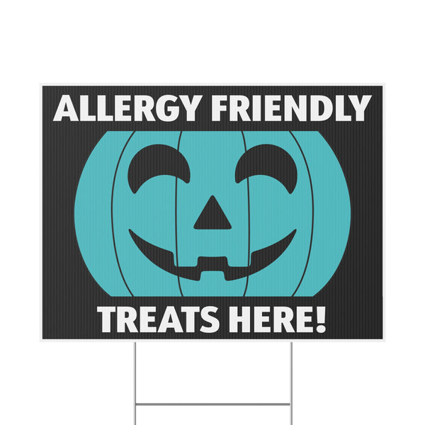 Blue Pumpkin Allergy Friendly Treats Halloween Yard Sign - Humanity Source